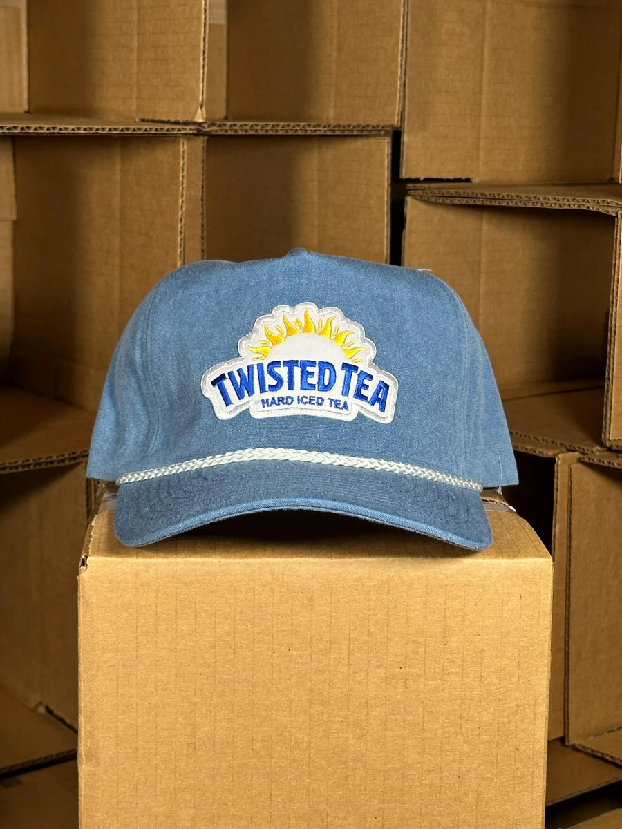 Twisted Tea Hat (sky white color) – BourbonBackHatCo