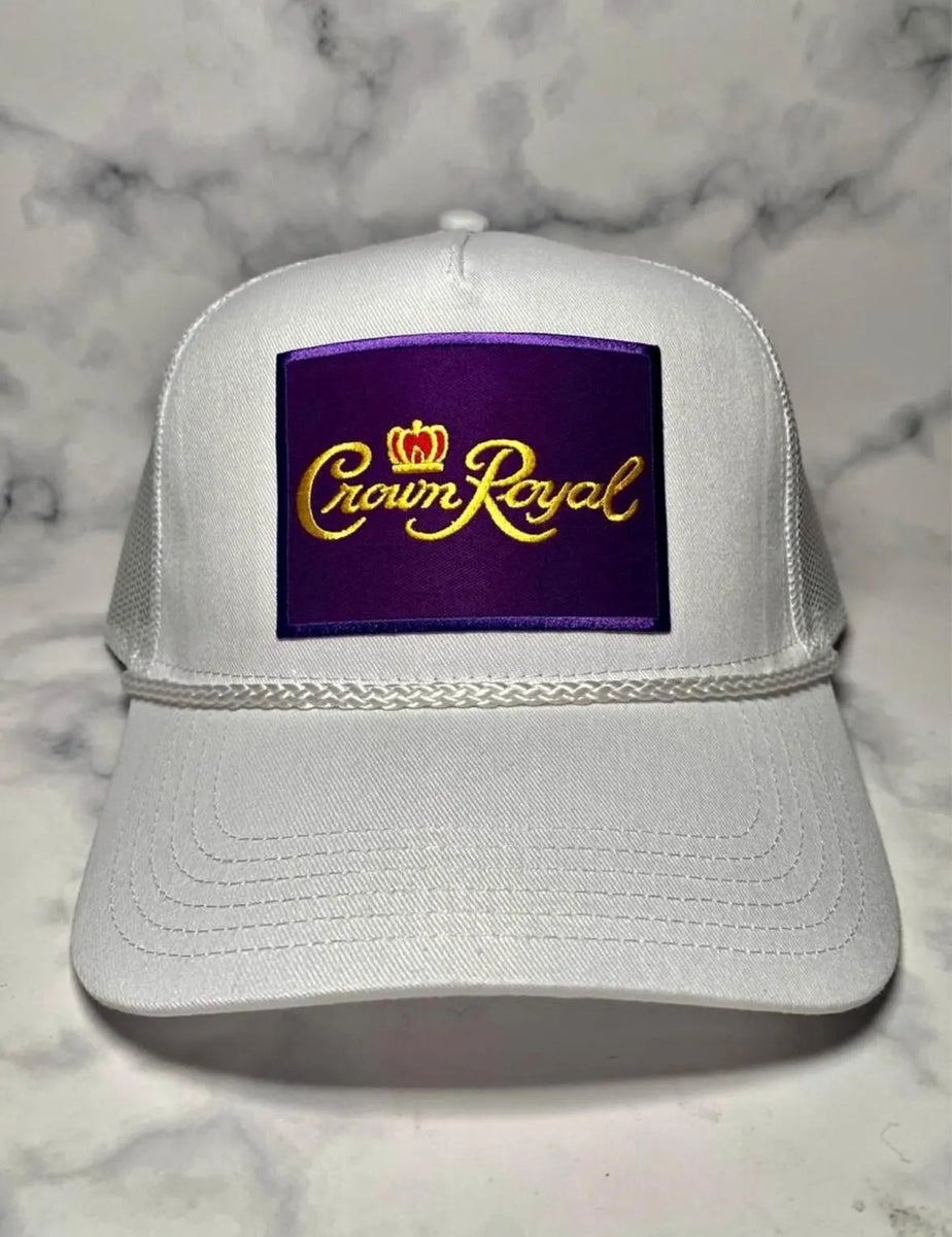 White Crown Royal Hat – BourbonBackHatCo