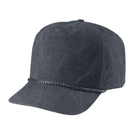 Charcoal Rope Snapback – BourbonBackHatCo